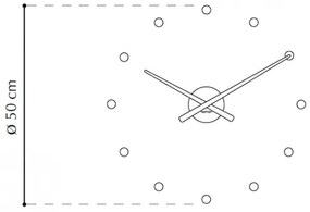 Designové nástěnné hodiny NOMON OJ červené 50cm