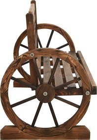 Zahradní lavice 142 cm masivní jedlové dřevo 313891