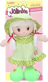 WIKY Panenka Jůlinka / Hadrová, textil / Česky mluví a zpívá / 40 cm /