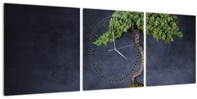 Obraz - Bonsai (s hodinami) (90x30 cm)