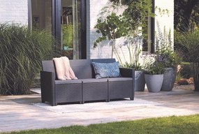 Keter CLAIRE 3 SEATERS SOFA - grafit