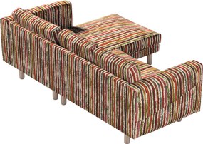 Potah na pohovku IKEA Norsborg 3-místná se šezlongem barva vícebarevná látka pletený vzor, vzorované