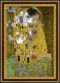 TREFL Art Frame Puzzle Polibek / 500 dílků / s rámem / 31,5 × 47 cm