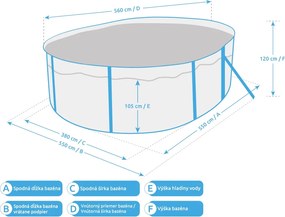 Marimex | Bazén Marimex Orlando Premium DL 3,66x5,48 m bez příslušenství - motiv GRAPHIT | 10303045