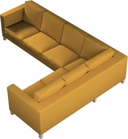 Potah na pohovku Karlanda levá rohová barva žlutá látka pletený vzor