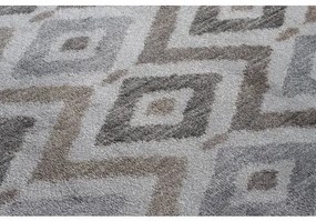 koberec SOFT 6024 DIAMANTY, krémová, béžově hnědá velikost 140x190 cm | krásné koberce cz