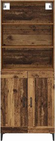 Vysoký bufet 2 ks Staré dřevo 69,5 x 34 x 180 cm 3403589