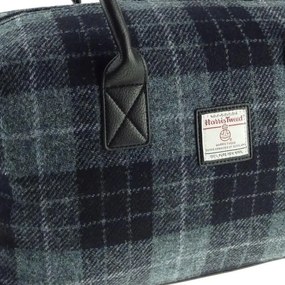 Cestovní taška Overnight Esk - Grey Black Tartan - Glen Appin