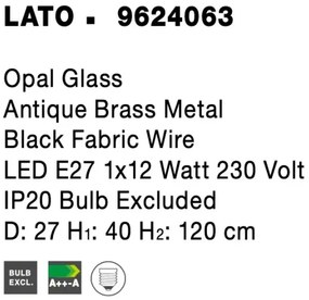 Retro lustr Lato 27 zlaté