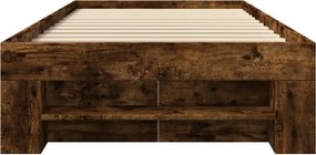 Rám postele bez matrace kouřový dub 75x190 cm kompozitní dřevo 3295531
