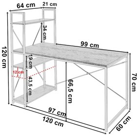 JAKS PSACÍ STŮL TROSA - DŘEVO