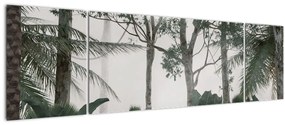 Obraz - Jungle v ranní mlze (170x50 cm)