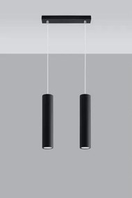 Lustr SOLLUX Lagos 2 GU10 2x40W bez zdroje SL.0328 černá