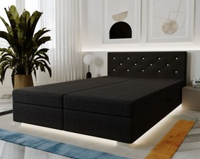 Americká postel 180x200 ROSIE 3 - černá