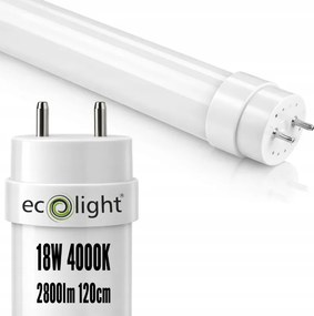 ECOLIGHT SADA 10x LED trubice 120cm 18W 2880lm 4000K
