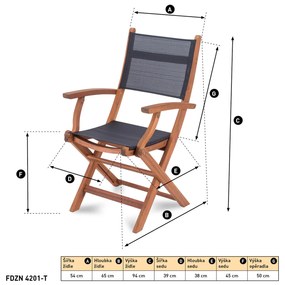 Fieldmann FDZN 4201-T Skládací křeslo Možnost dokoupení podsedáku, Ošetřeno olejovým nátěrem, Vhodné pro venkovní i vnitřní použití, Vyrobeno ze