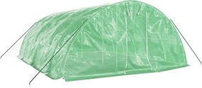 Skleník s ocelovým rámem zelený 30 m² 6 x 5 x 2,3 m 3188084