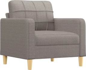 4dílná sedací souprava s poduškami taupe textil 3201257