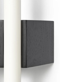 Minimalistické přisazené svítidlo Minimism Single Dekor: Černé lakované dřevo, Výška: 300 mm