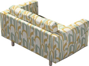 Potah na pohovku IKEA Norsborg 2-místná barva zelená látka pletený vzor, vzorované