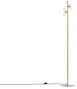 Il Fanale 275.11.ONT Molecola, stojací mosazná lampa, 2x5W LED G9, výška 164,7cm