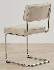 Béžová čalouněná houpací jídelní židle Rupert – Unique Furniture