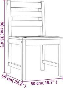 vidaXL Zahradní židle 6 ks masivní teakové dřevo [3157175]