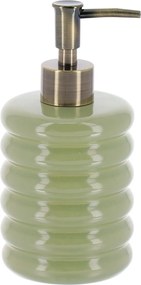 Dávkovač mýdla Olive, zelený/se zlatými prvky, 400 ml