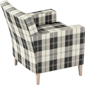 Potah na křeslo IKEA Karlstad barva černá látka pletený vzor, vzorované