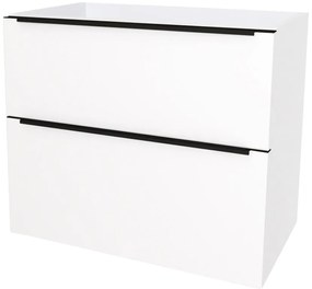 Mereo Mereo, Mailo, koupelnová skříňka 81 cm, černé madlo, Multidecor, CN591SBBIAA