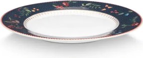 Pip Studio Berry Blues talíř ∅21cm, modrý (talíř z tenkostěnného porcelánu)