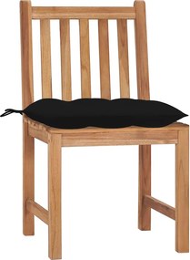 Zahradní židle s poduškami 4 ks masivní teak 3073110