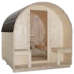 RAKOUSKÝ produkt - Venkovní sauna ISLAND - XL pro 4 osoby 189x220x200 (F90220)