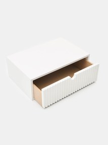 Sinsay - Organizér s drážkovanou zásuvkou - bílá