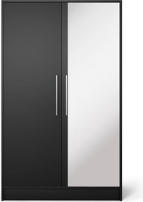 Alarica 120 Szafa Czarny z lustrem