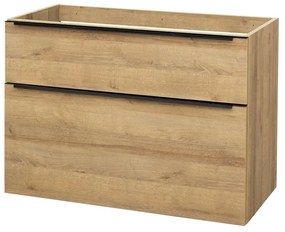 Mereo Mereo, Mailo, koupelnová skříňka 101 cm, černé madlo, CN522SB