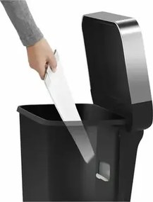 Simplehuman Pedálový odpadkový koš  – 45 l / kapsa na sáčky/ obdélníko