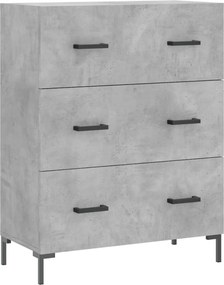 Skříň highboard betonově šedá 69,5x34x180 cm kompozitní dřevo 3198405