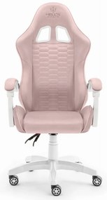 Herní židle HC-1000 Pink-White látka