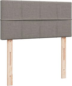 Box spring postel s matrací taupe 80x200 cm textil 3288019