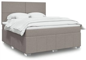 Box spring postel s matrací taupe 180x200 cm textil 3294044