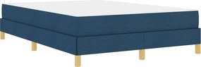 Postel s boxspringem s matrací Modrá 140 x 190 cm textil 3398569