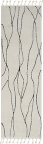 My Flair, Běhoun Moroccan Serenity CA40082 weiß, 80x250, černobílá, ložnice
