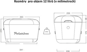 Růžový chladicí box 12 l Pop – Polarbox