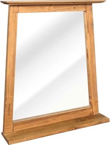 vidaXL Koupelnové zrcadlo masivní borové dřevo 70 x 12 x 79 cm [246038]