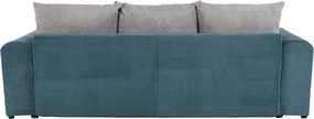 Extra prostorná pohovka, modrá / mentolová / světle šedá, Gilena BIG SOFA