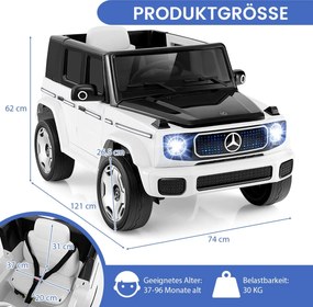 Costway Dětské elektrické auto Mercedes-Benz s 2,4 G dálkovým ovládáním