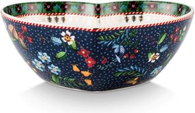 Pip Studio zapékací miska ve tvaru srdce Oriental Berry Blues (Luxusní porcelánová miska)
