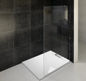 Polysan KAZUKO sprchová vanička z litého mramoru, čtverec, 90x90cm, bílá 40332
