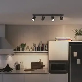 Philips Kosipo 4x GU10 černá / Bodové svítidlo / 5,5W / bez zdroje / I